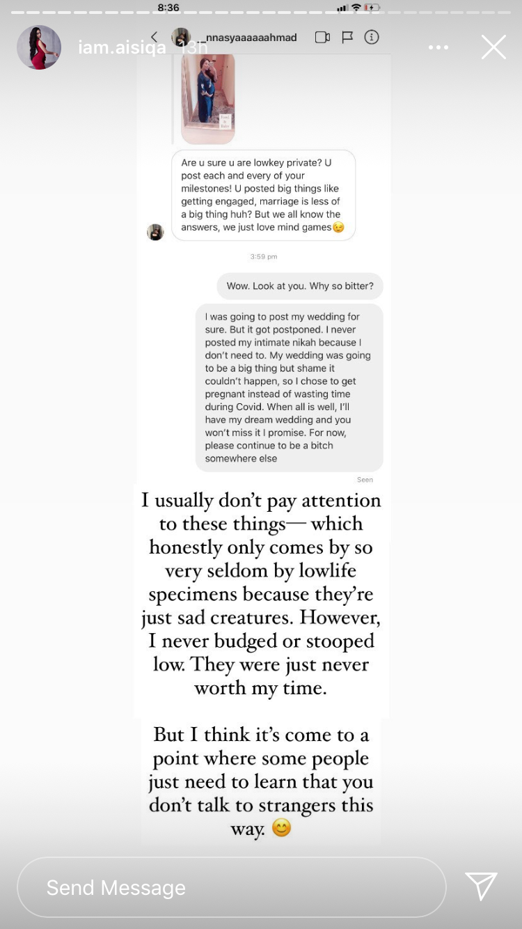 Aisiqa jawab soalan panas perkahwinannya di Instagram Story ...