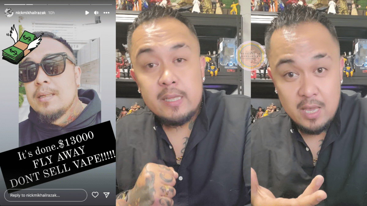 Nick Mikhail didenda $13,000 dek jual dan iklankan e-rokok di IG ...